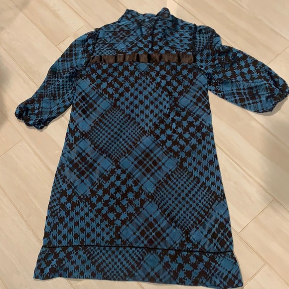 ANTONIO MELANI | Dresses | Antonio Melani Blue And Brown Dress | Poshmark